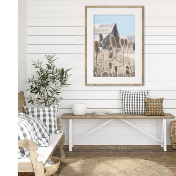 Farmhouse Printable Boho Wall Art Pampas Grass Print Rustic - Etsy