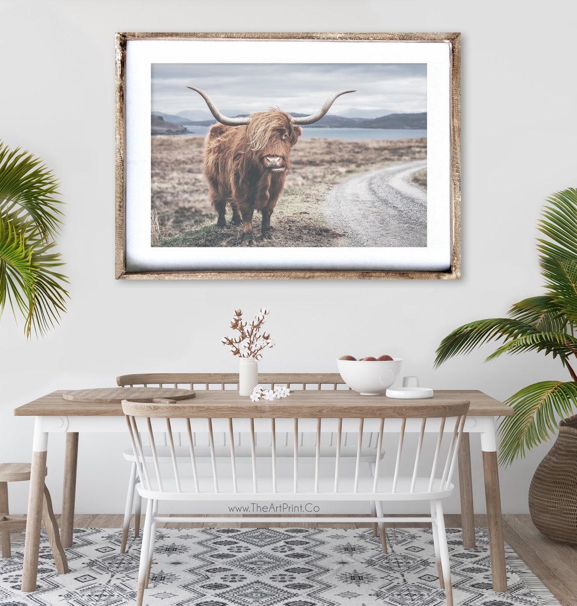 Scotland Cattle Print Farm Cow Art Printable Bull Long Hair | Etsy