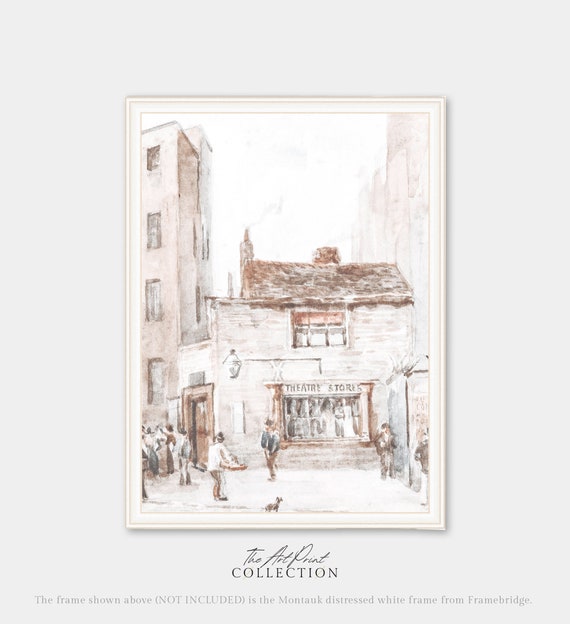 Neutral Old Timey Art Print for Kitchen Shelf Vintage - Etsy