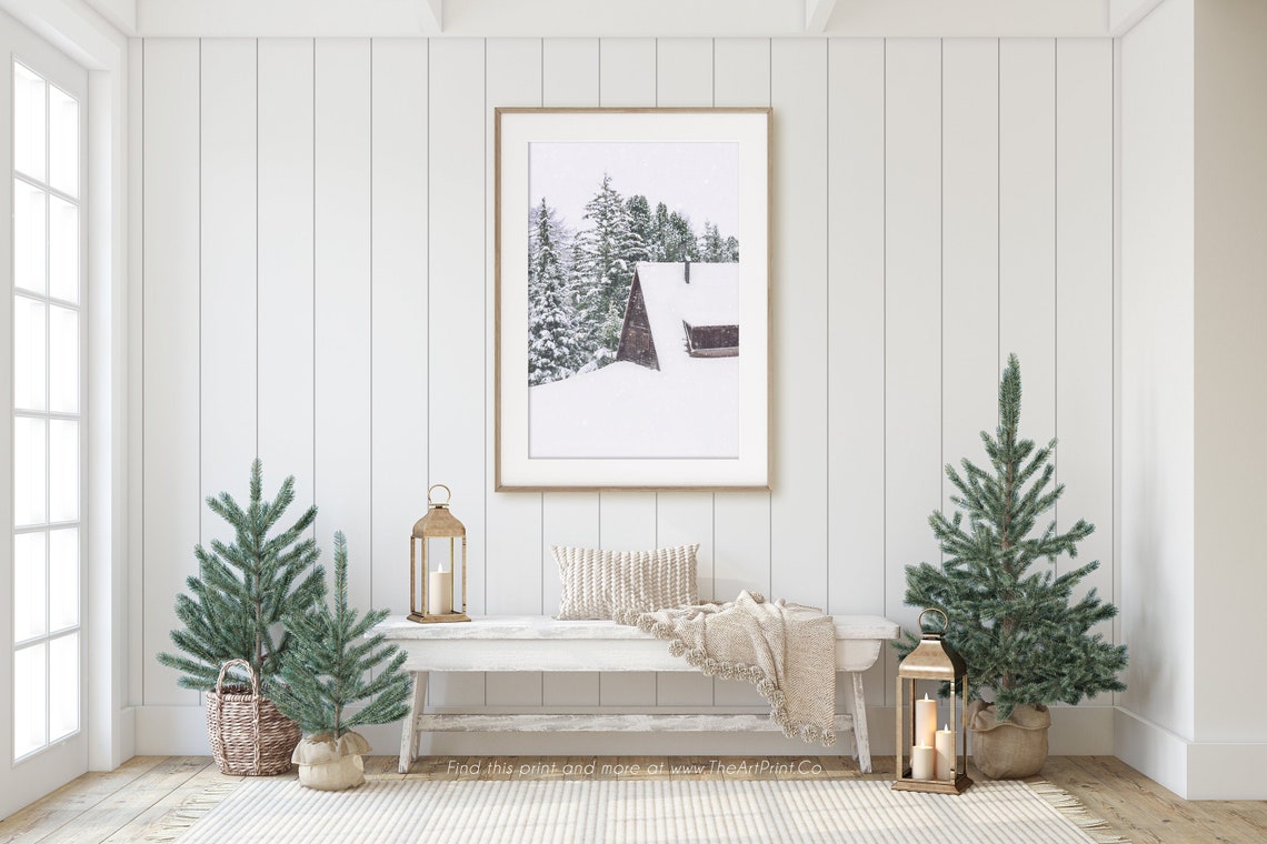 Rustic Log Cabin Wall Art Print Log Cabin in the Woods Print - Etsy