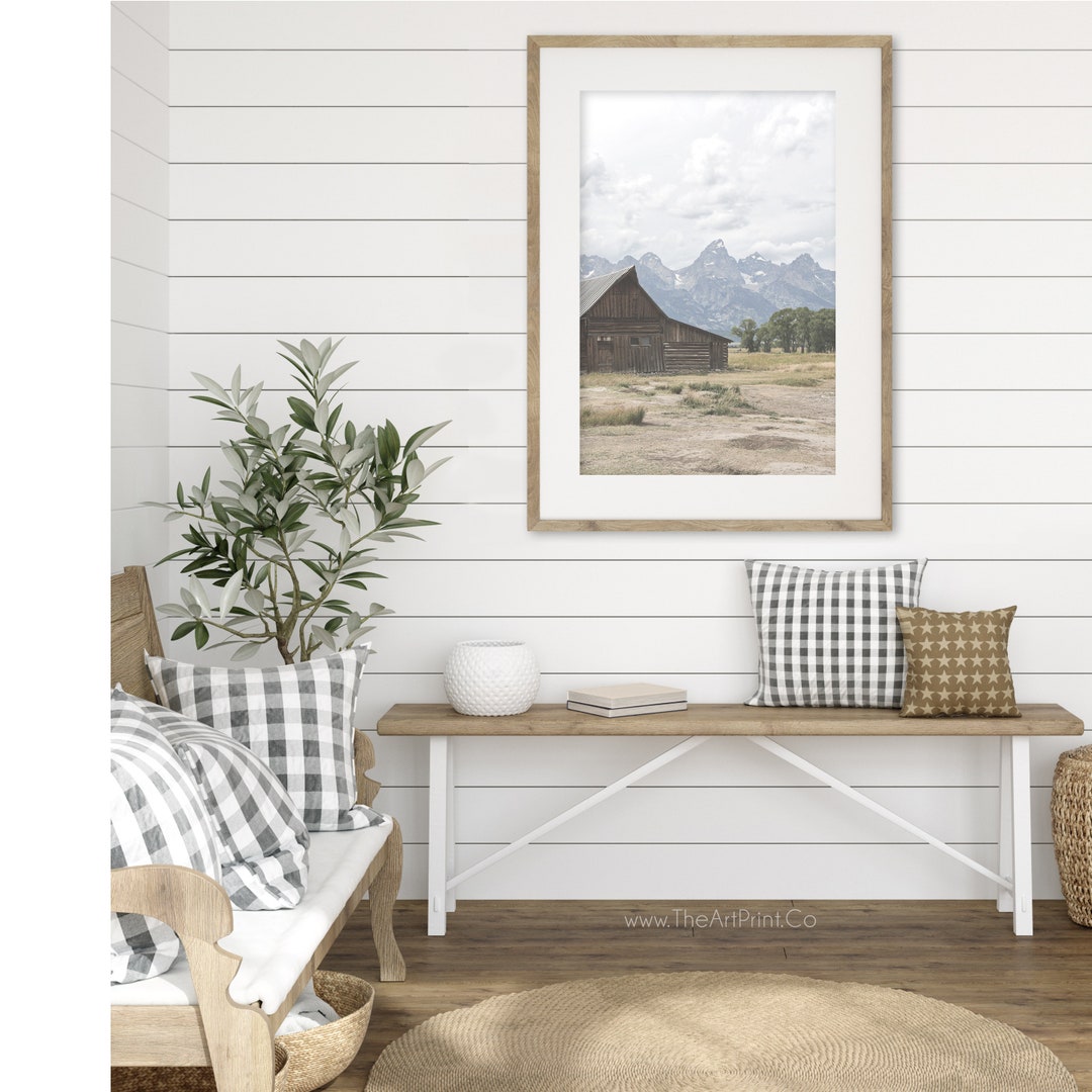 Mountain Cabin Art Print, Forest Cabin Print, Scenic Mountain Cabin ...