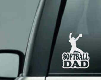 Softball Dad Decal - Etsy