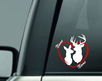 Deer Heart Decal - Etsy