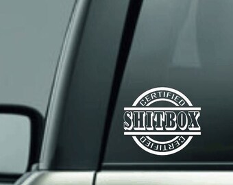 Shit Box Car Decal - Etsy