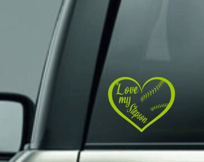 Personalized Baseball Car Window Decal - Etsy