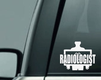 Radiology Car Decal - Etsy