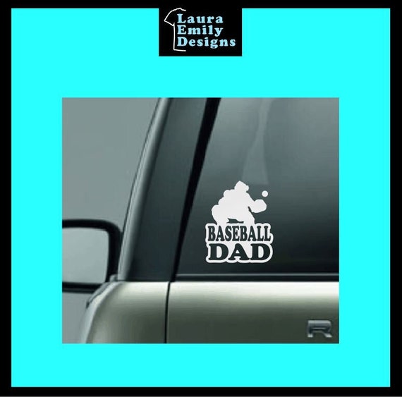 Baseball Dad Baseball Dad Car Decal Baseball Dad Sticker | Etsy