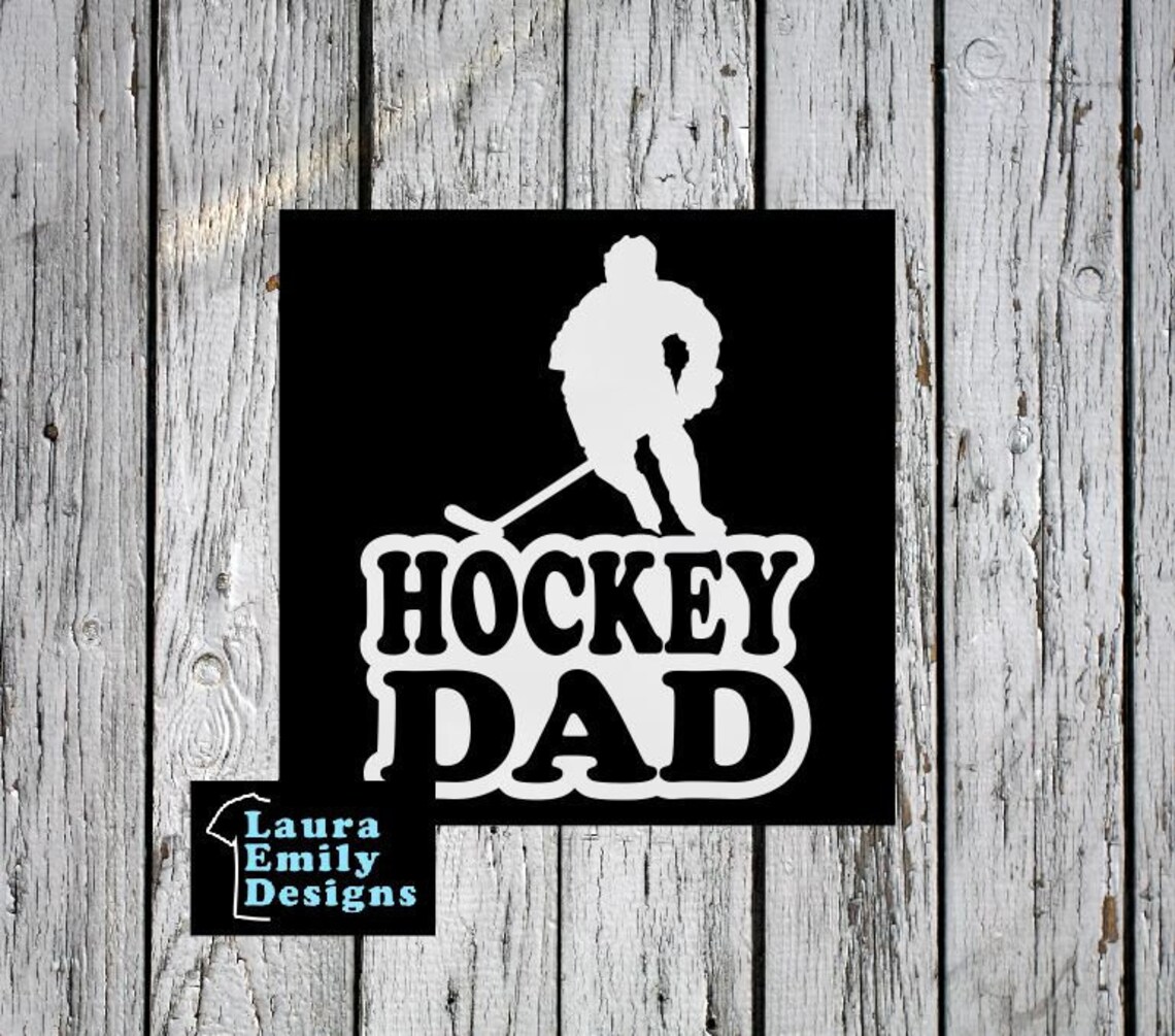 Hockey Dad Hockey Dad Car Decal Hockey Dad Sticker Hockey | Etsy