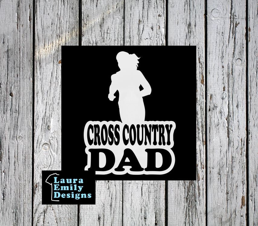 Cross Country Dad Cross Country Dad Car Decal Cross Country | Etsy