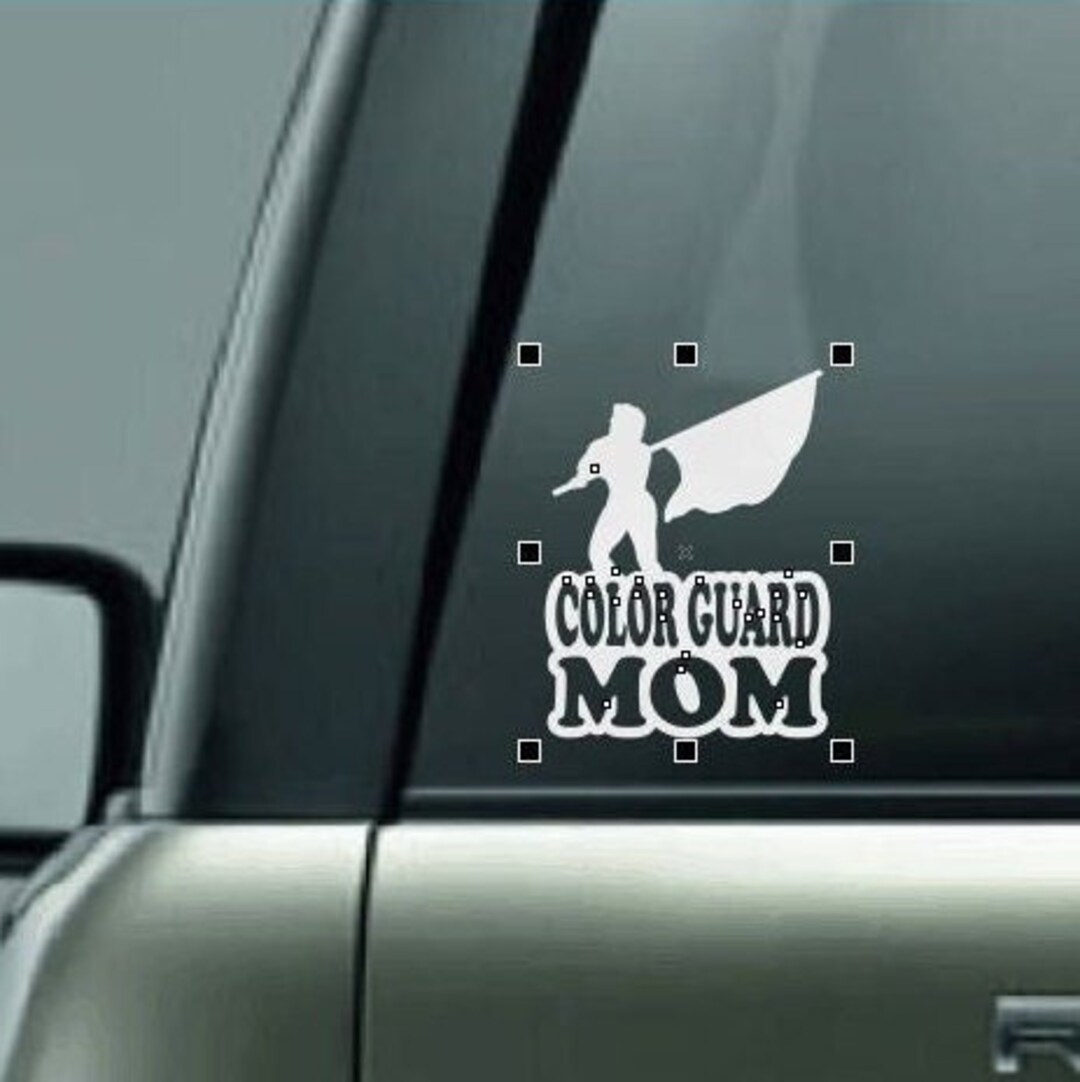 Color Guard Mom Decal, High School Color Guard, Flag Twirler, Color ...