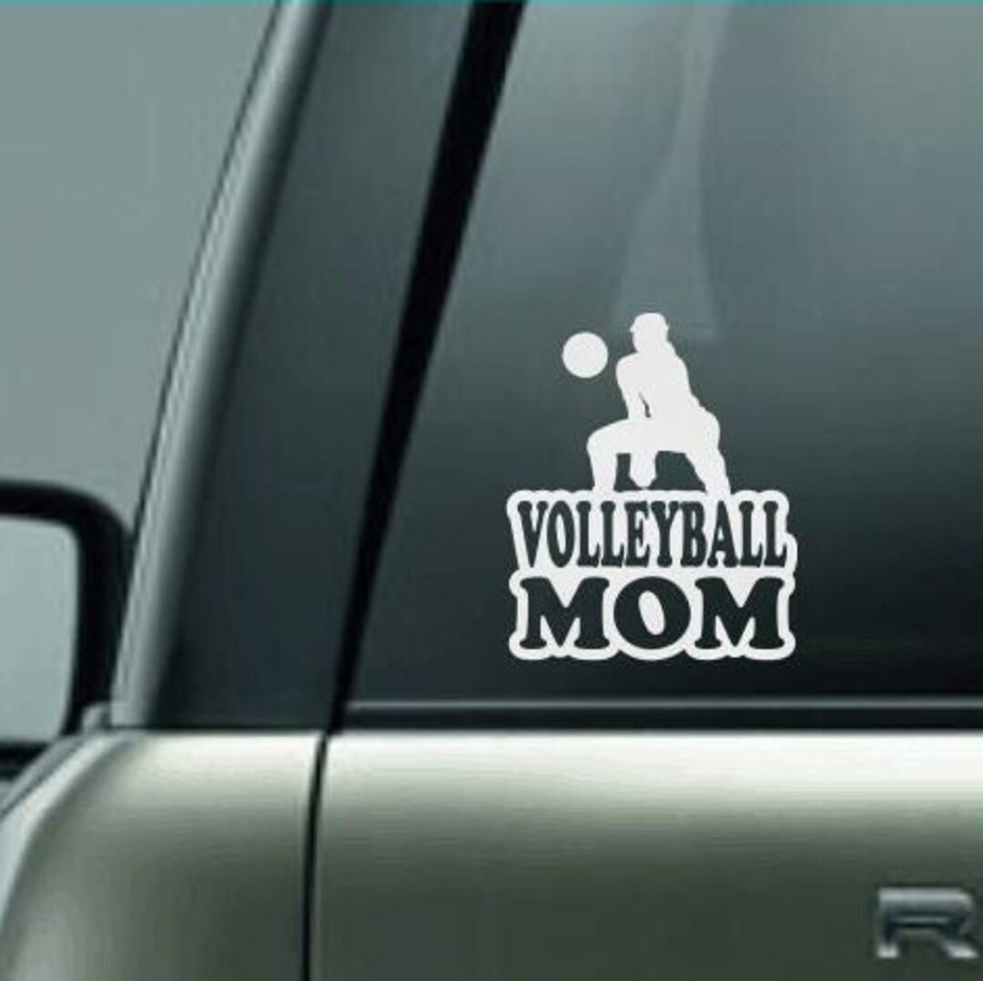 Volleyball Mom, Volleyball Mom Car Decal, Volleyball Mom Sticker ...