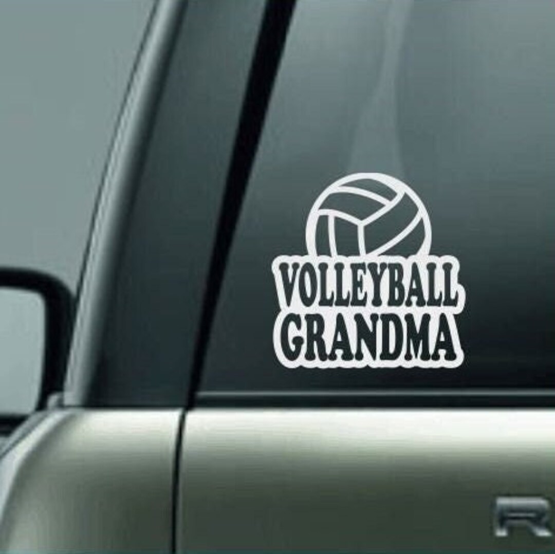 Volleyball Grandma, Volleyball Grandma Car Decal, Volleyball Grandma ...