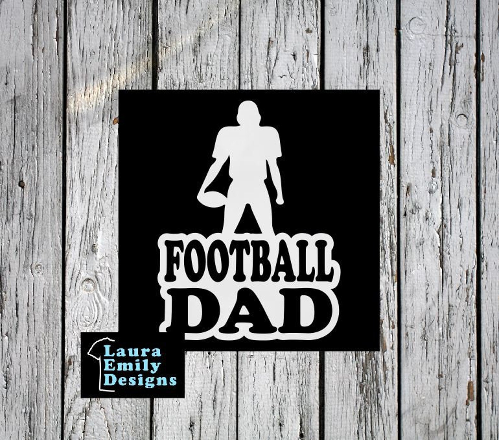 Football Dad Football Dad Car Decal Football Dad Sticker - Etsy