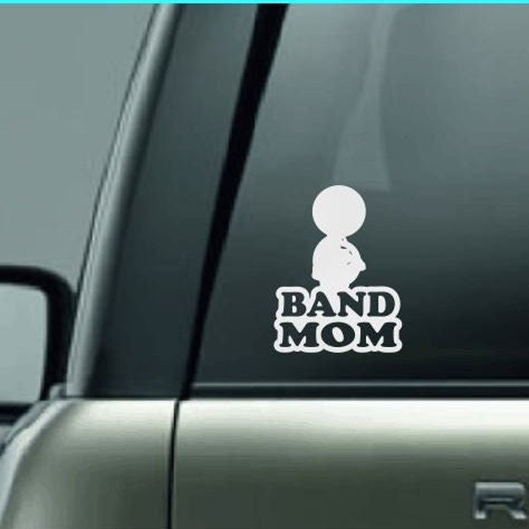 Band Mom Decal, High School Band Mom, Band Mom Car Decal, Band Car ...