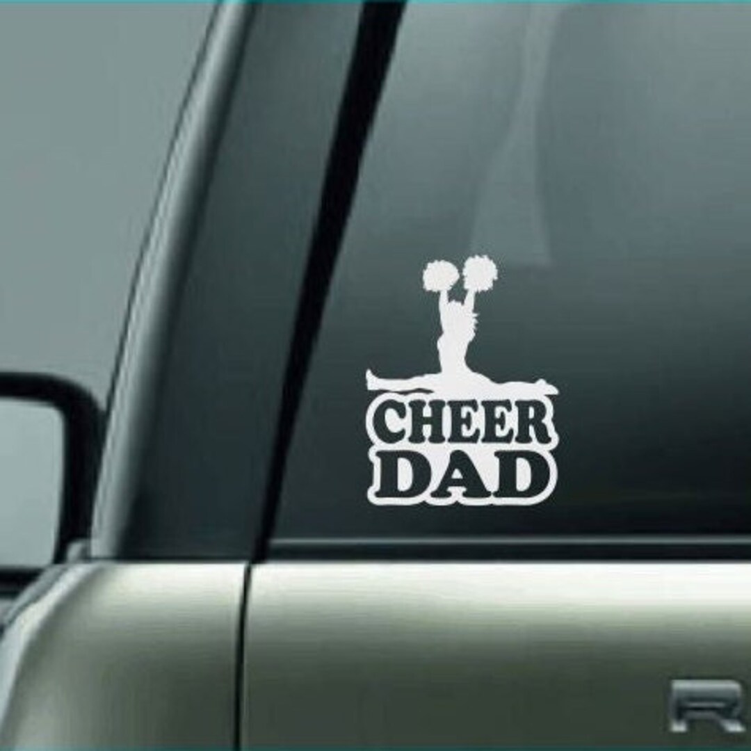Cheerleading Dad, Cheerleading Dad Car Decal, Cheerleading Dad Sticker ...