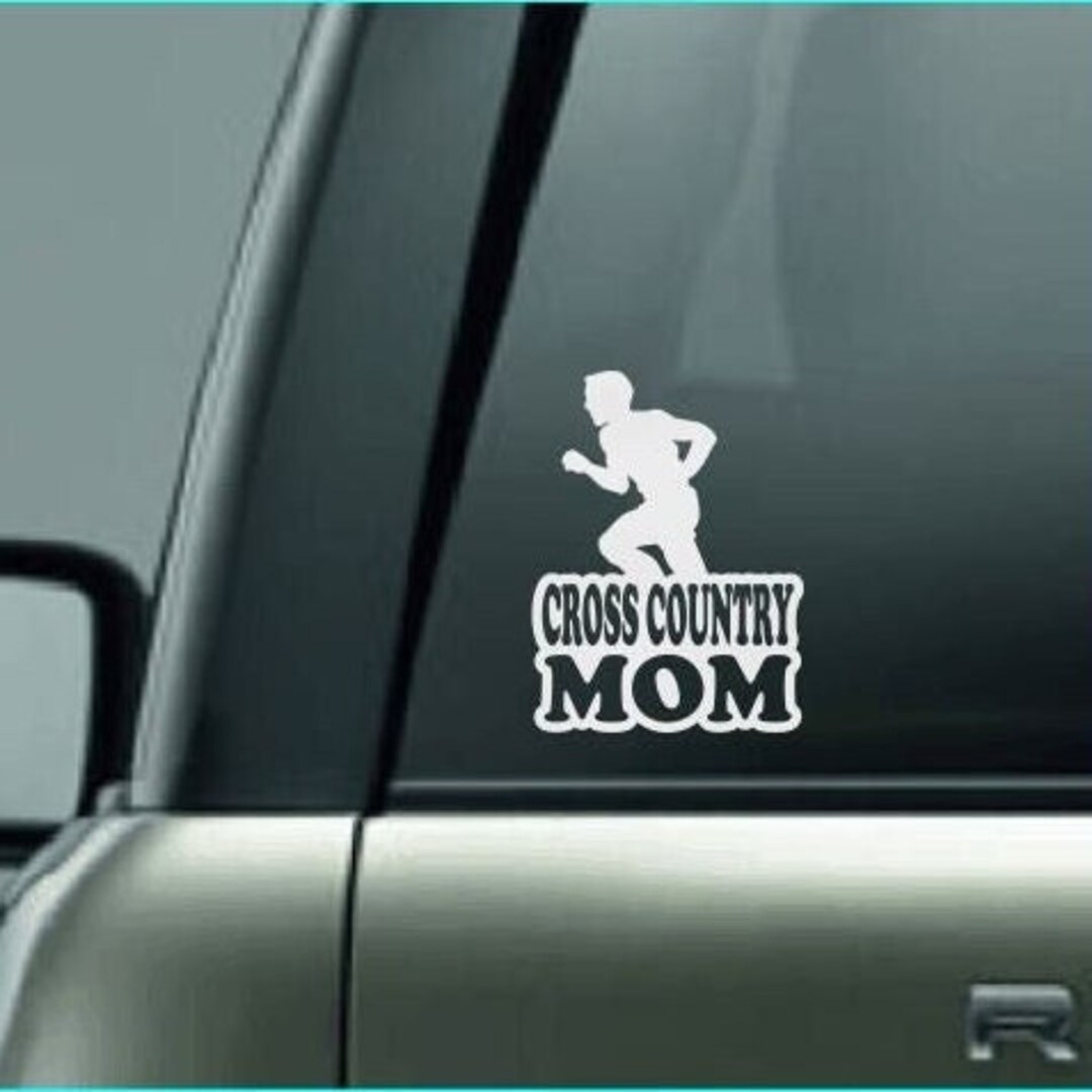 Cross Country Mom, Cross Country Mom Car Decal, Cross Country Mom ...