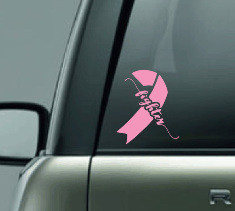 Breast Cancer Fighter Decal, Metastatic Breast Cancer Vinyl Decal, Male ...