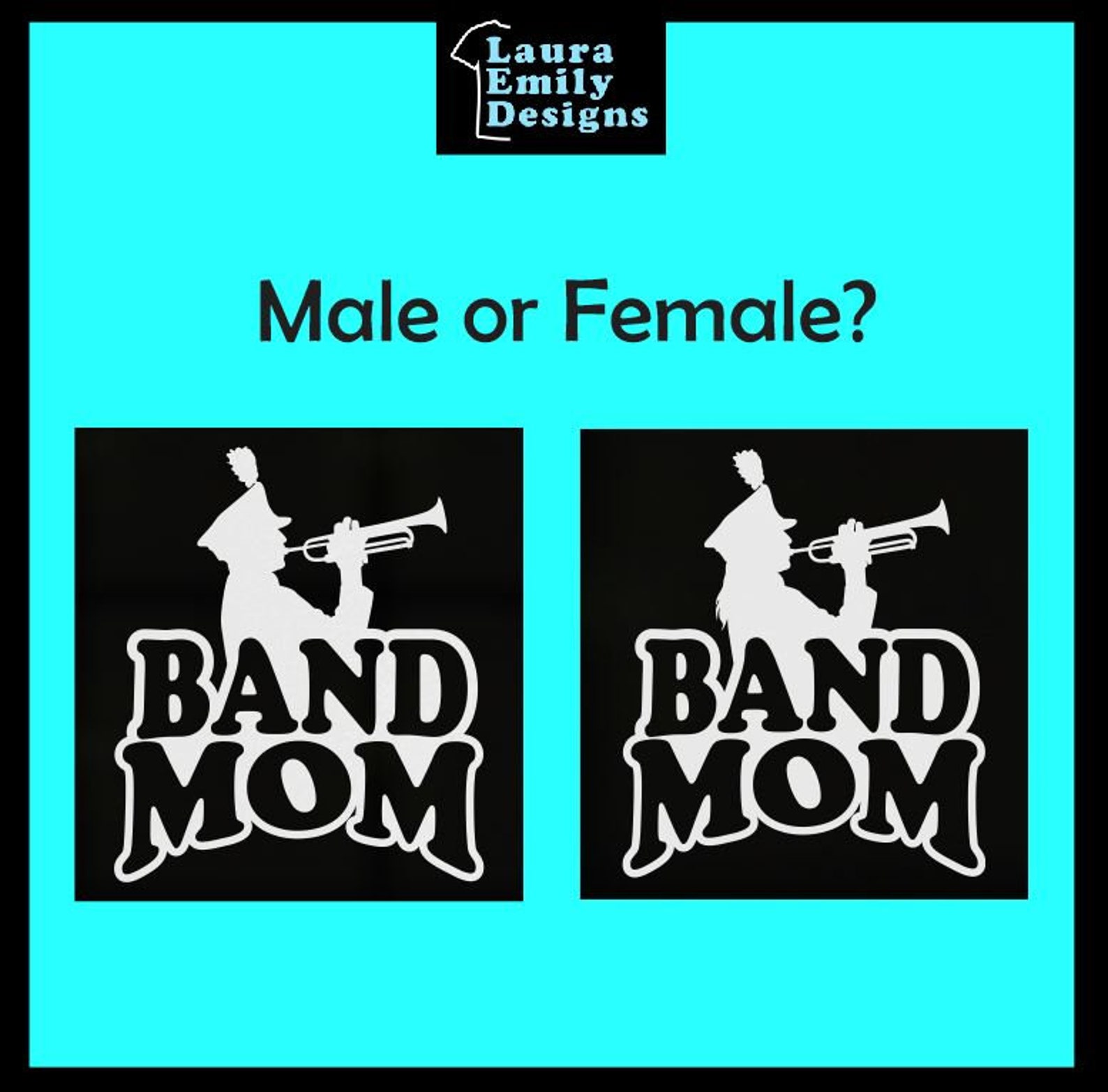 Band Mom Decal High School Band Mom Band Mom Car Decal Band - Etsy