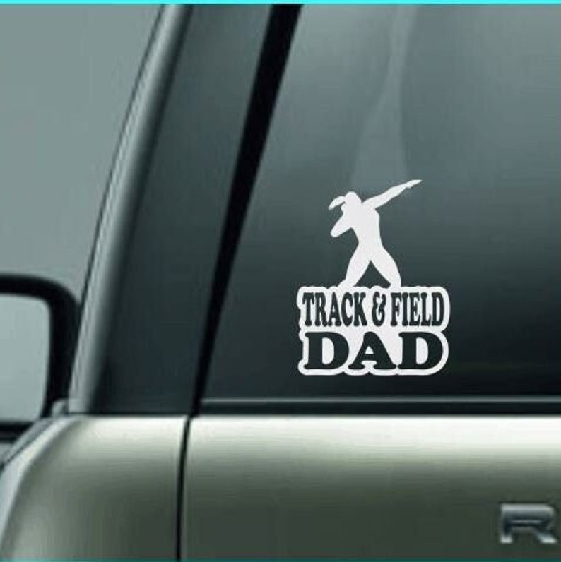 Track & Field Dad Track and Field Dad Car Decal Shot Put - Etsy