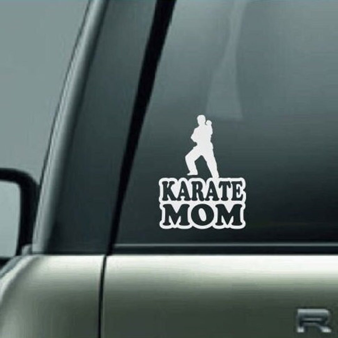 Karate Mom, Karate Mom Car Decal, Karate Mom Sticker, Karate Decal ...