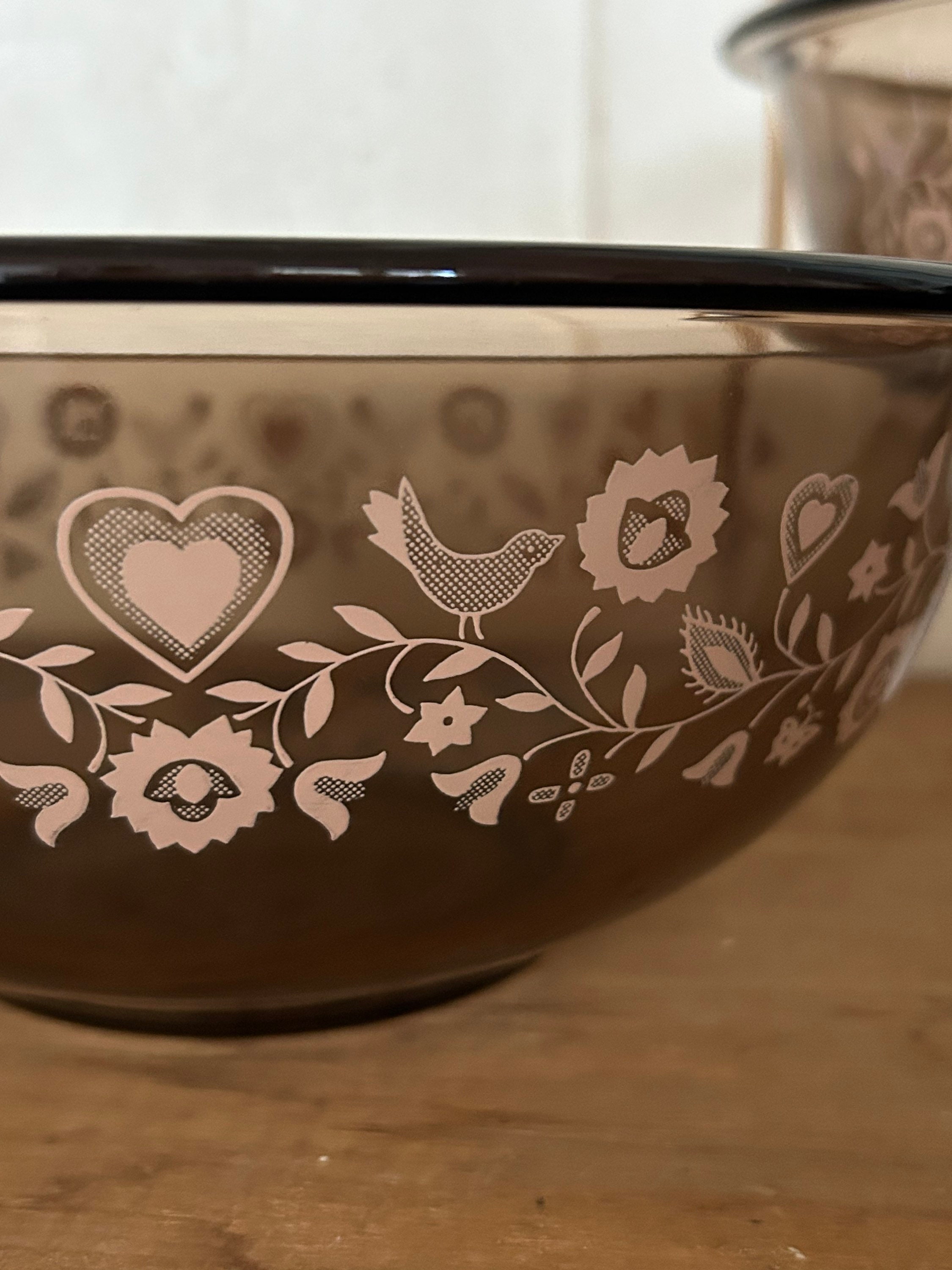 Pyrex Amber Glass Festive Harvest Nesting Mixing Bowls - Etsy