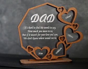 Acrylic Plaque for Dad - Etsy