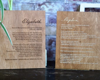 Wedding Vows Print Wood - Etsy