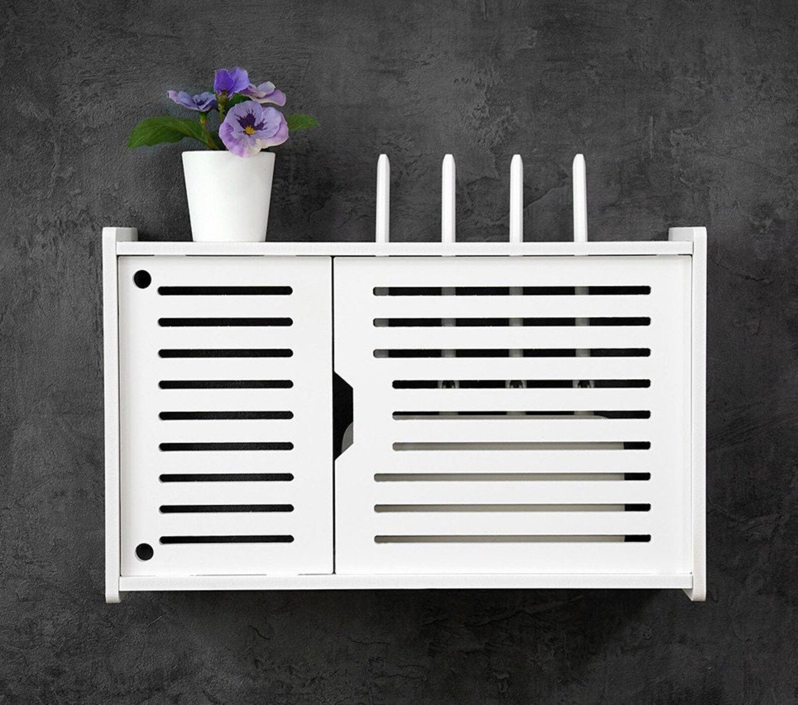 Wireless Storage Box Wifi Router Storage Box Wood Shelf - Etsy