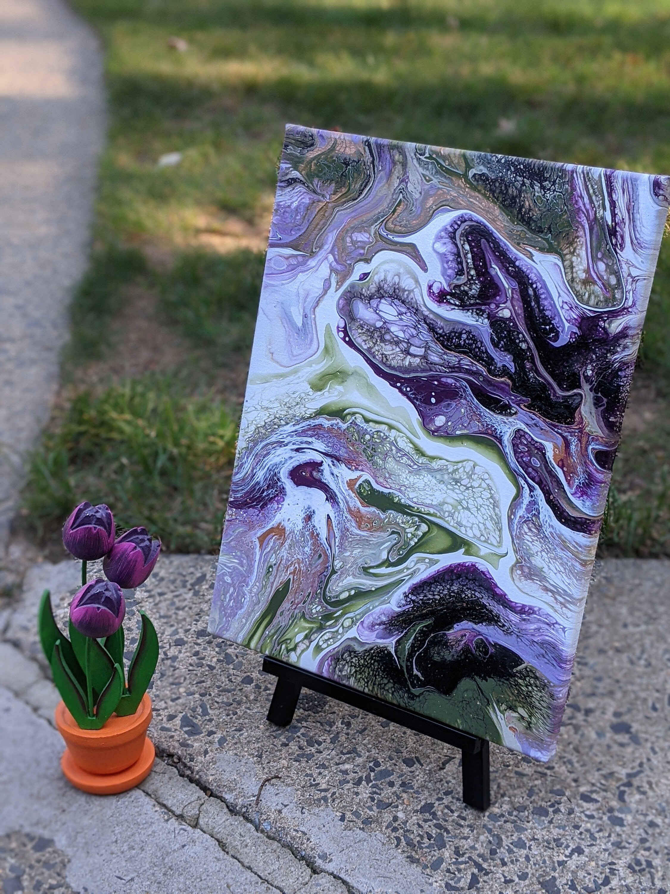 Wall Hanging Abstract Handmade Acrylic Pour Painting - Etsy