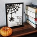 Halloween Decor Signs Spooky Shelf Sitters Spiderweb Sign Trick or ...