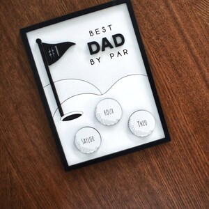 Engraved Fathers Day Sign Golf Themed Fathers Day Gift Personalized ...