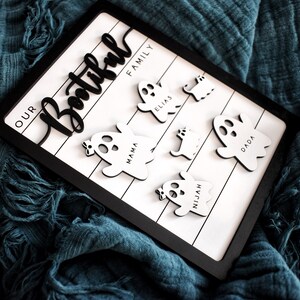 Our Bootiful Family Sign | Customized Family Ghost Sign | Halloween ...