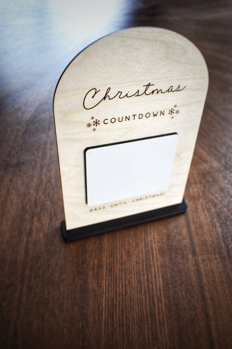 Dry Erase Christmas Countdown Shelf Sitter Days Until - Etsy