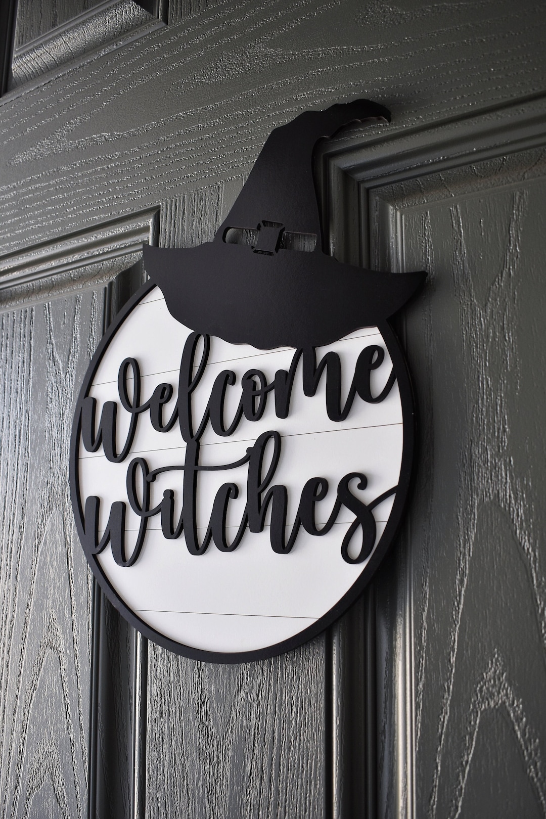 Welcome Witches Halloween Door Sign Decor - Etsy