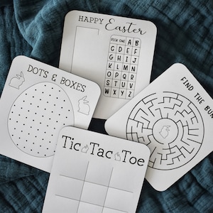 Dry Erase Board Games for Easter Baskets | Easter Basket Filler Games ...