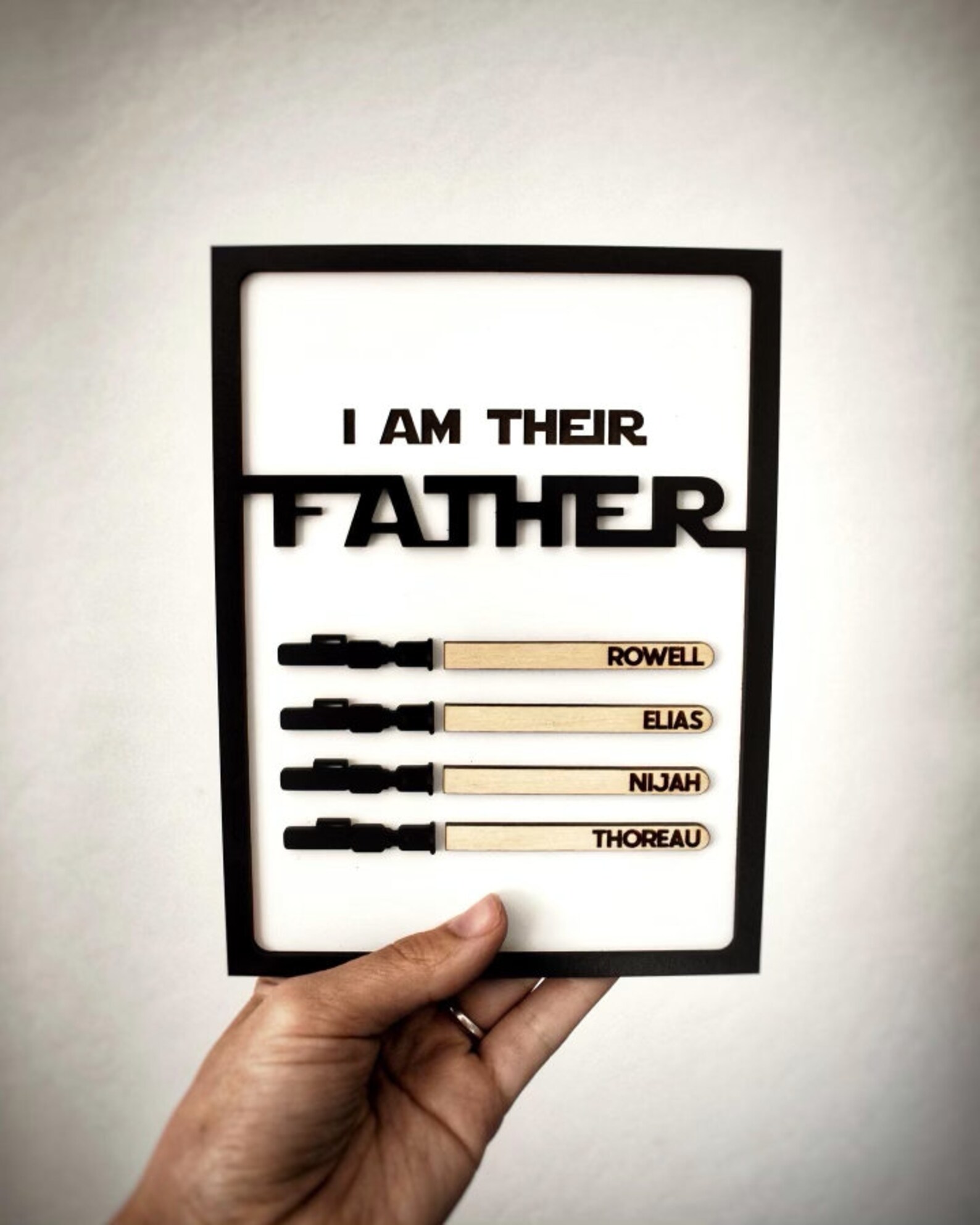 I Am Your Father Engraved Fathers Day Sign Fathers Day - Etsy