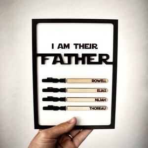 I Am Your Father | Engraved Fathers Day Sign | Fathers Day Gift ...