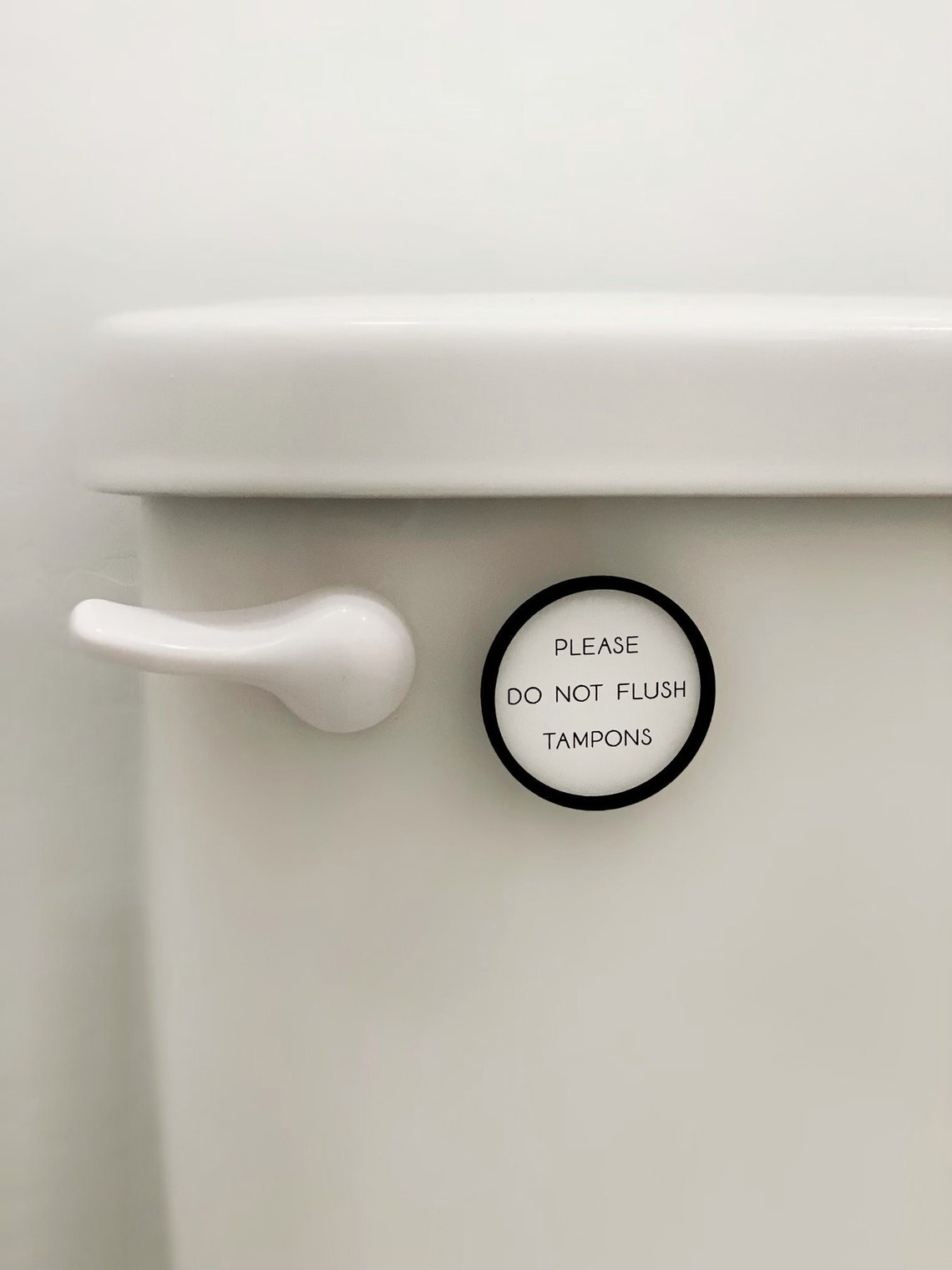 Discrete Do Not Flush Tampons Sign Small Only Flush Toilet - Etsy