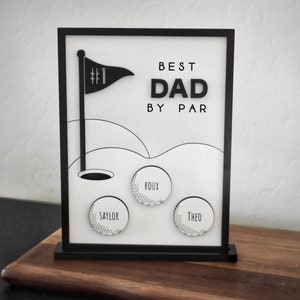 Engraved Fathers Day Sign Golf Themed Fathers Day Gift Personalized ...