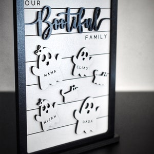 Our Bootiful Family Sign | Customized Family Ghost Sign | Halloween ...