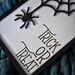 Halloween Decor Signs Spooky Shelf Sitters Spiderweb Sign Trick or ...