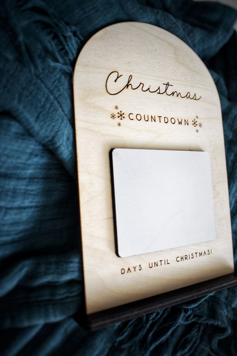 Dry Erase Christmas Countdown Shelf Sitter Days Until - Etsy