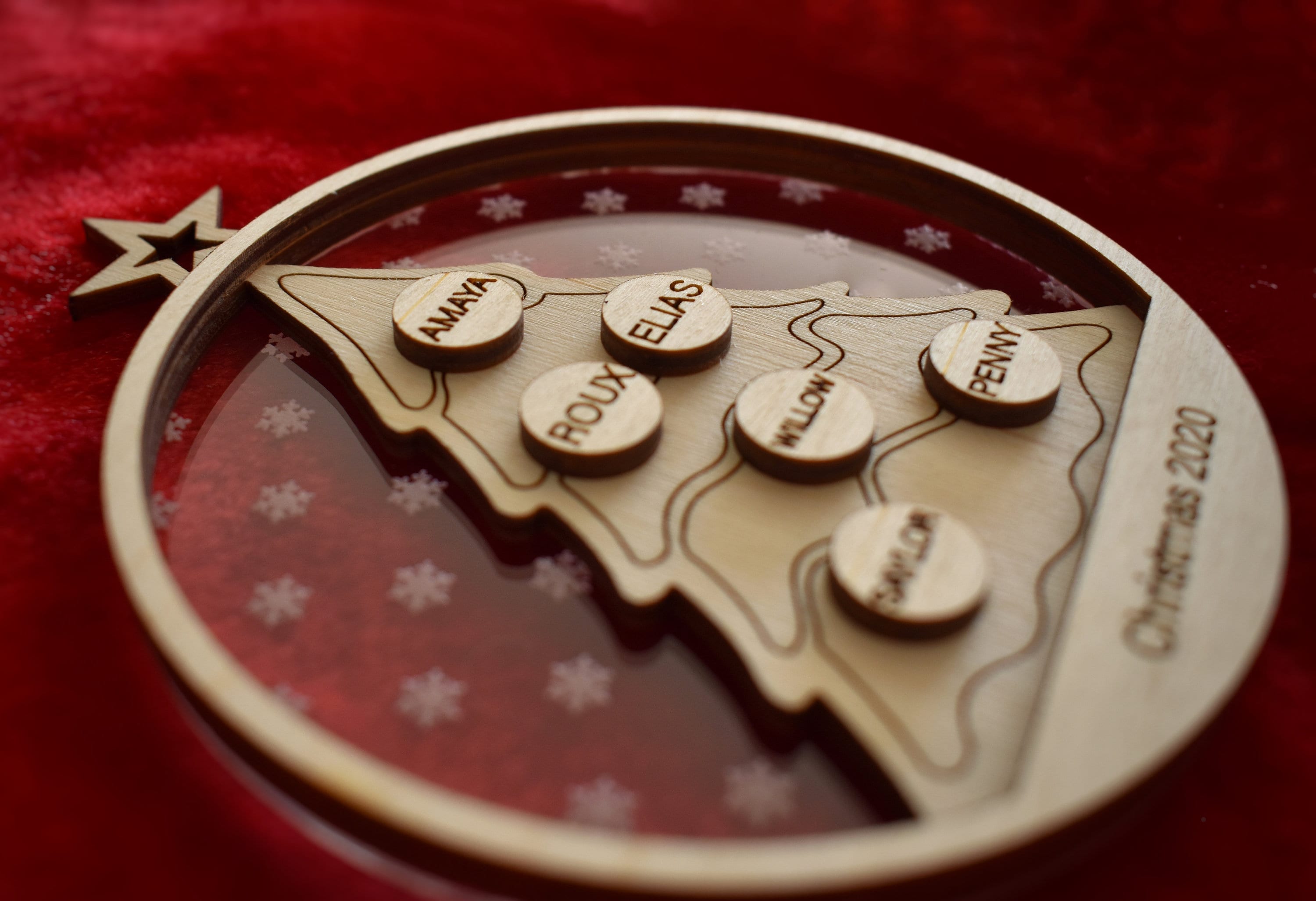 Personalized Family Christmas Tree Ornament 2021 Family - Etsy