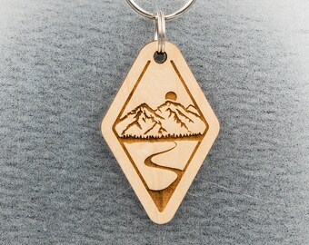 Jellyfish Keychain Wood Keychain Jelly Fish Cute Sea Life | Etsy