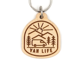 Vanlife Keyring Van Life Keychain Traveller Gift Custom Campervan ...