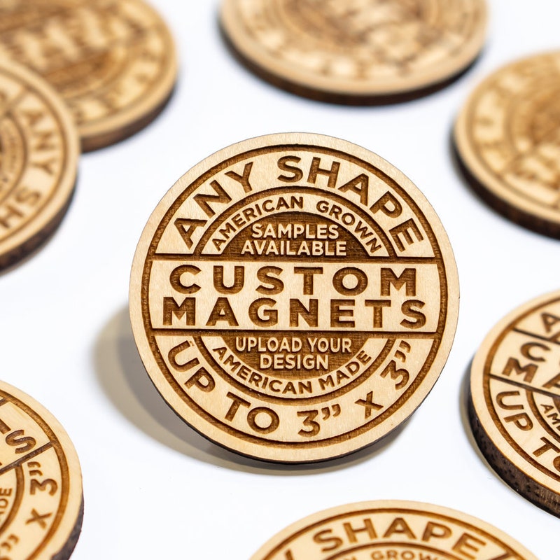 Wood Magnets - Etsy
