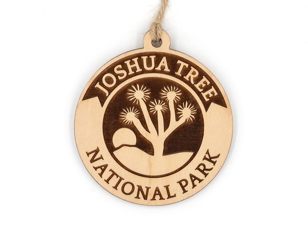 Joshua Tree National Park Circle Christmas Ornament - Desert Tree Scene ...