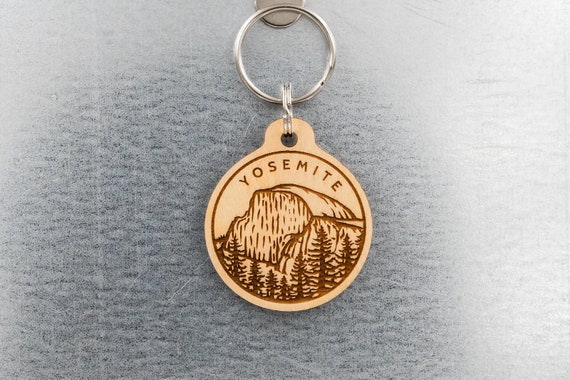 Yosemite National Park Keychain Half Dome Rising above the | Etsy