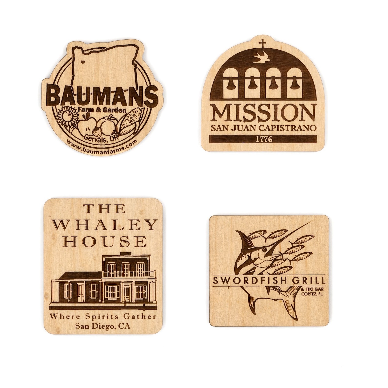 Custom Wood Magnets High Quailty & Fine Detail Wholesale Prices for ...