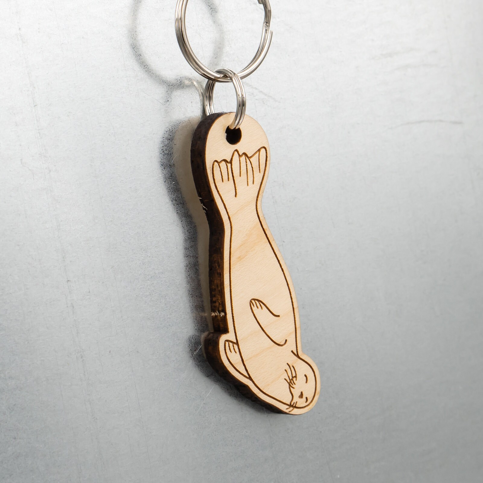 Harbor Seal Keychain Laser Cut and Engraved Made from | Etsy
